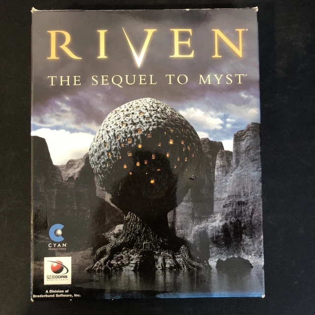 RIVEN THE SEQUEL To MYST Big Box Karton PC Selten Rar Sammler Retro ...