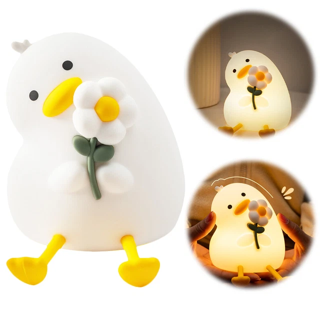 SILICONE PAT NIGHT Light Cartoon Touch Lamp for Home Bedroom Decor ...