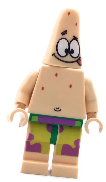 LEGO PATRICK STAR Minifigure Tounge Out Spongebob Squarepants Fig £9.46 ...