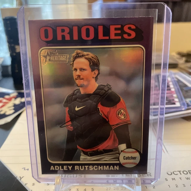 ADLEY RUTSCHMAN TOPPS heritage 2024 violet chrome #188 EUR 0,91 ...