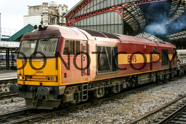 UK DIESEL TRAIN Railway Photograph Of Class 60 60065 Loco. Rm60-335 £1. ...