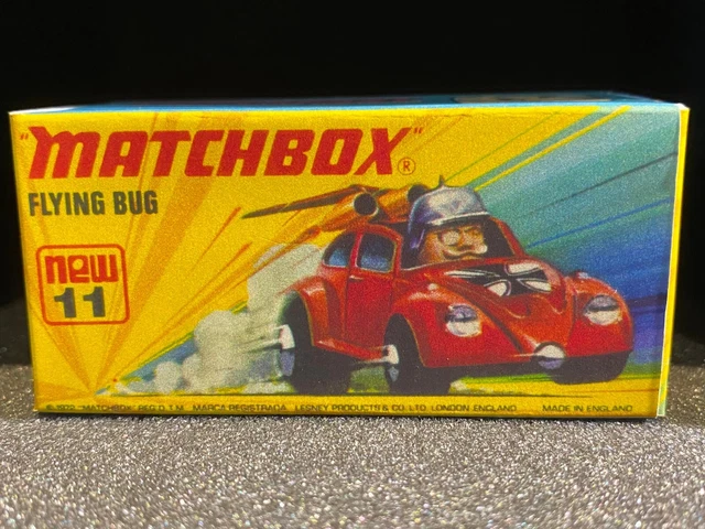 MATCHBOX SUPERFAST NO11 VW FLYING BUG Repro Empty Box " i " TYPE BOX ...