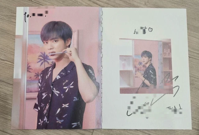 PHOTO DÉDICACÉE DE la séance d'autographes de BTS Jin 2019 en Corée ...