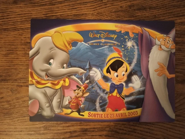 PLAN MÉDIA DISNEY pinocchio dumbo merlin l'enchanteur EUR 3,00 ...