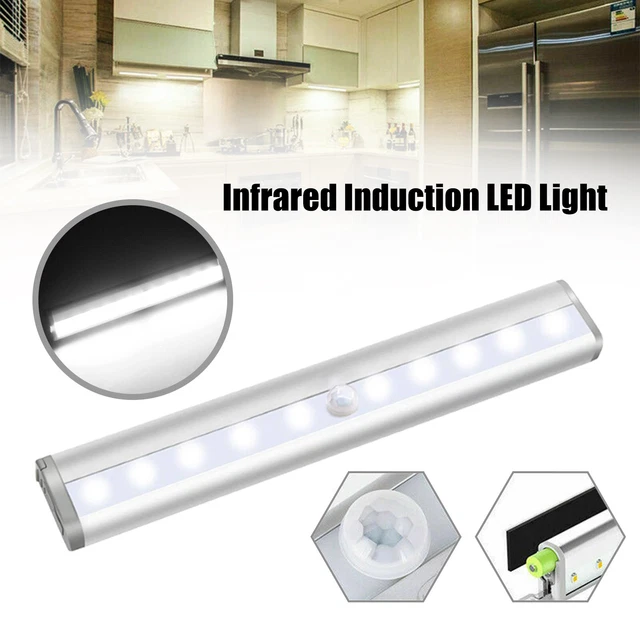 PIR MOTION SENSOR LED Light USB Strip Cabinet Closet Lamp Batteries Not ...