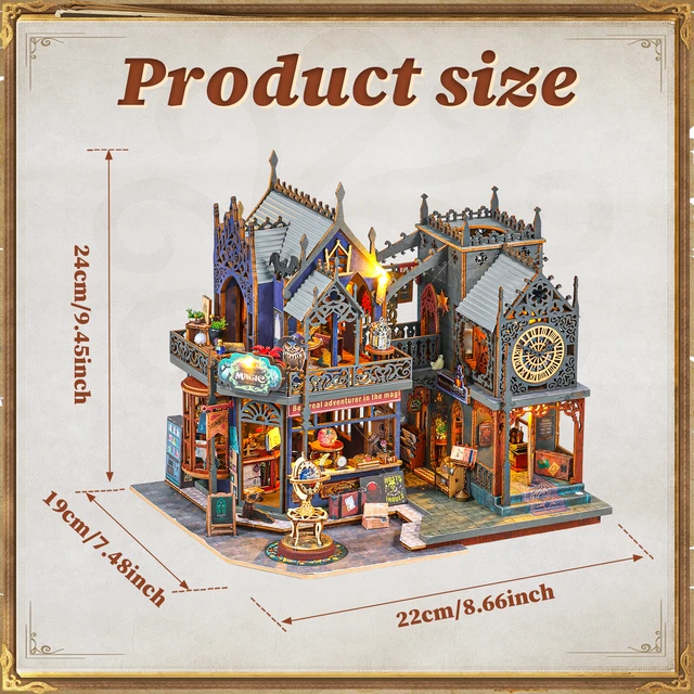 Diy Miniature Dollhouse Kit 1 24 Scale 3d Wooden Dollhouse Making Kit