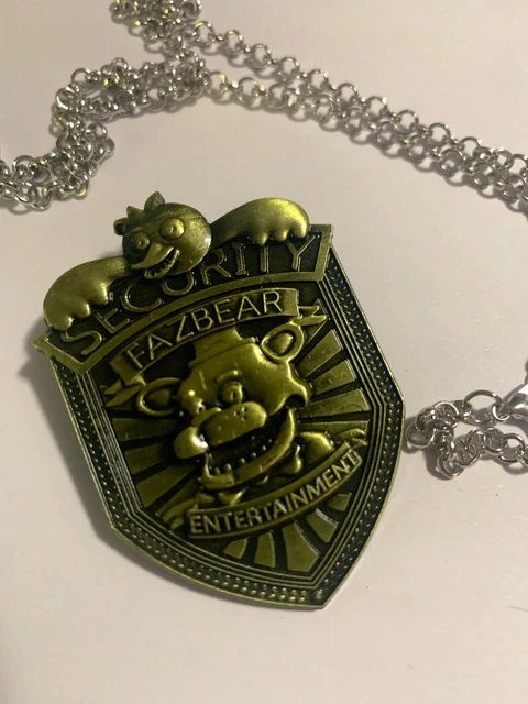 FIVE NIGHTS AT Freddy's Fazbear Security Logo Bronze Enamel Metal Pin ...