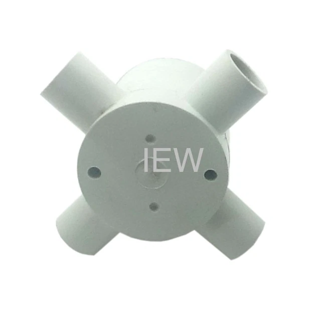 CLIPSAL CONDUIT ROUND Junction Box 4 Way 25mm Gray 240/25/4 EUR 2,17 ...