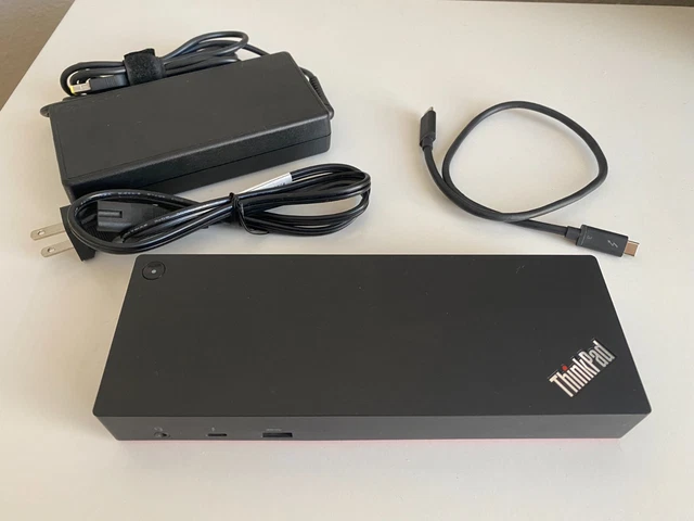 LENOVO THINKPAD DOCK Thunderbolt 3 USB-C 4K Docking Station + power ...