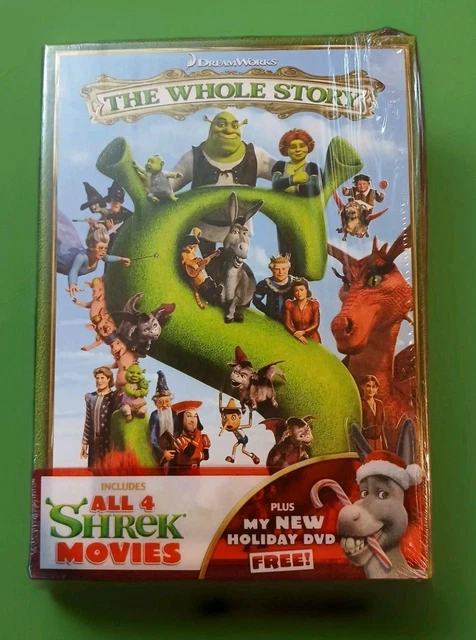 NEW! SHREK: THE Whole Story Box Set (DVD) Shrek 1 2 3 4 Movie ...
