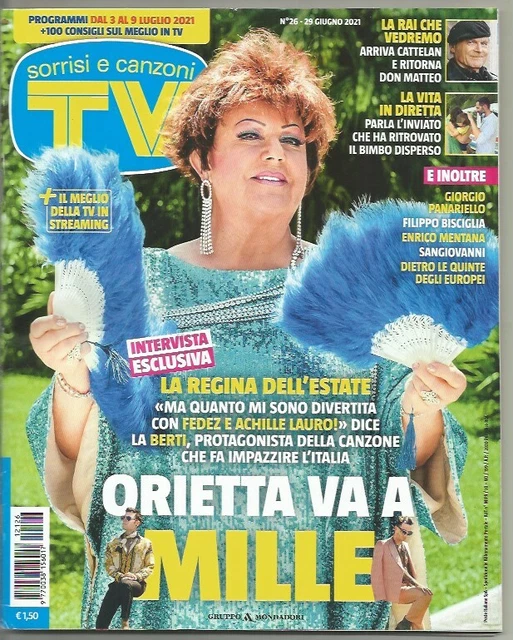 Rivista Settimanale Sorrisi E Canzoni Tv N 26 29 Giugno 2021 Gruppo