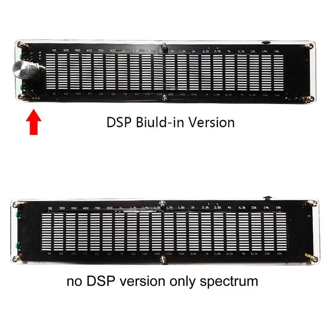 PORTABLE DSP EQ VU Meter Audio Level LED Display USB User Friendly ...