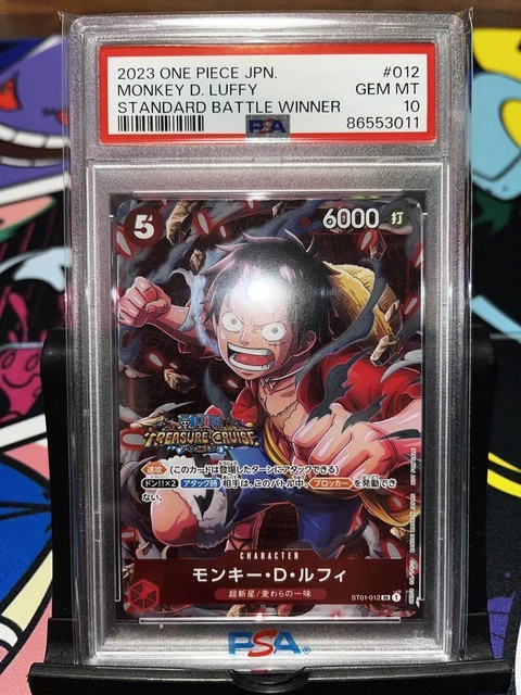 CARTE ONE PIECE Monkey D. Luffy Standard Battle Winner ST01-012 SR PSA10... EUR 68,08 - PicClick FR