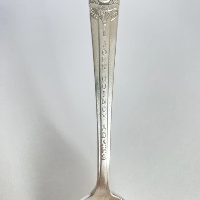 1939 JOHN QUINCY Adams No 6 US Presidents Wm Rogers Co IS Silver Plated ...