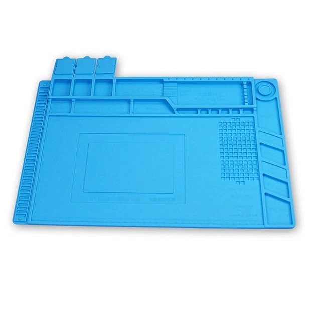 INSULATION NO LEAD Soldering Station Silicone Soldering Mat Work Pad PC ...