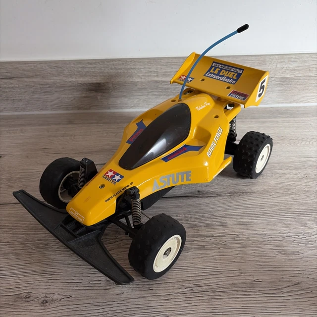 RARE ORIGINAL VINTAGE 1980s Tamiya QUICK DRIVE - BODY & Rolling Chassis ...