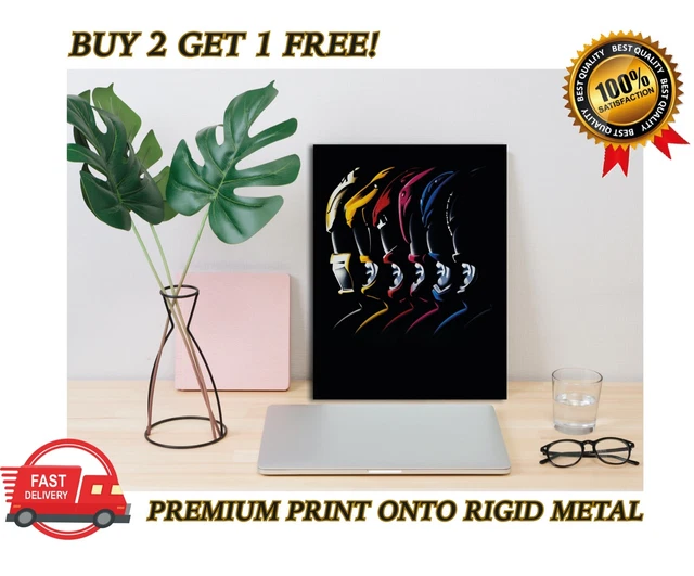 METAL POSTER MIGHTY Morphin Power Rangers Movie Art Print Plaque Gift £ ...