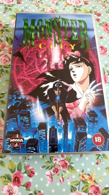 MONSTER CITY VHS Video Tape Cert 18 Animation Anime Manga English ...