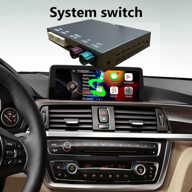 WIRELESS CARPLAY ANDROID Auto Retrofit Kit Decoder BOX For BMW NBT F10 ...