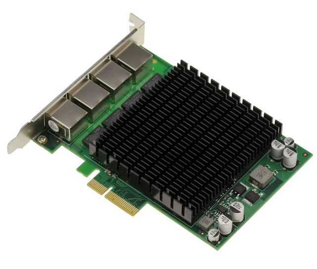 CARTE RÉSEAU PCIE x4 INDUSTRIELLE 4 Ports RJ45 LAN GIGABIT ETHERNET ...