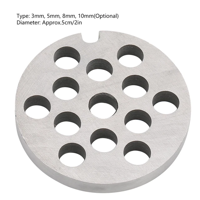 (8MM)STAINLESS STEEL MEAT Grinder Mincer Plate Disc Knife Replacement ...