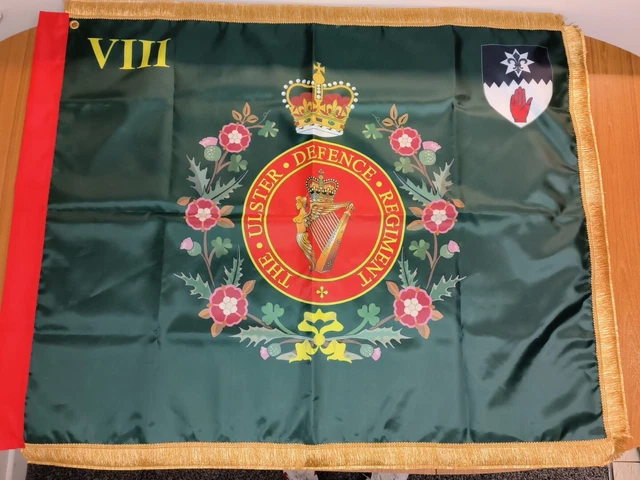 ULSTER DEFENCE REGIMENT UDR 8th Tyrone battalion regimental colours ...