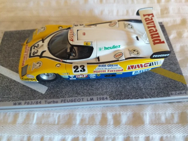 WM P83/84 PEUGEOT N°23 WM SECATEVA 24H du MANS 1984 1/43 BIZARRE EUR 60 ...