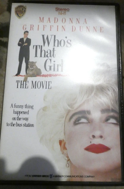 GENUINE WHO'S THAT Girl The Movie Vhs Cassette Tape Rare Used Uk Only £0.50 - PicClick UK