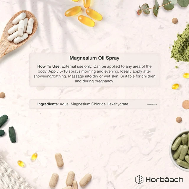 MAGNESIUM SPRAY FOR Restless Legs, Muscle Pain, Sleep | High Absorption ...