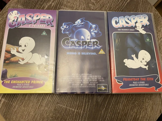 CASPER THE FRIENDLY Ghost VHS 3 Tapes £14.99 - PicClick UK