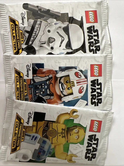 DISNEY LEGO STAR Wars Series 2 Trading Cards 3 Booster packs unopened £ ...