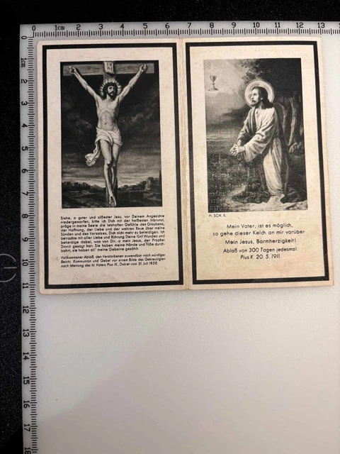 WW2 ORIGINAL GERMAN Heer Sterbebild Death Card KARL ORTNER Soviet Union ...