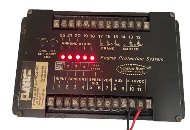 PMC PRIME MOVER Control Synchro-Start EPS SA-3062 Engine Protection ...