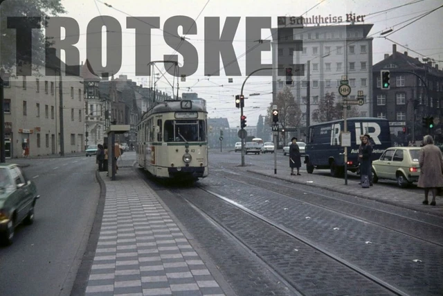 35MM SLIDE WEST GERMANY BOGESTRA Bochum Tram Strassenbahn 43 1975 ...