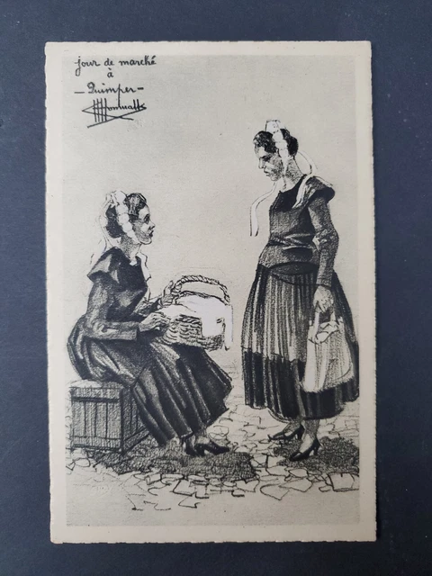 CPA TYPES ET Costumes de France - QUIMPER Finistère N°5 par Homualk EUR ...
