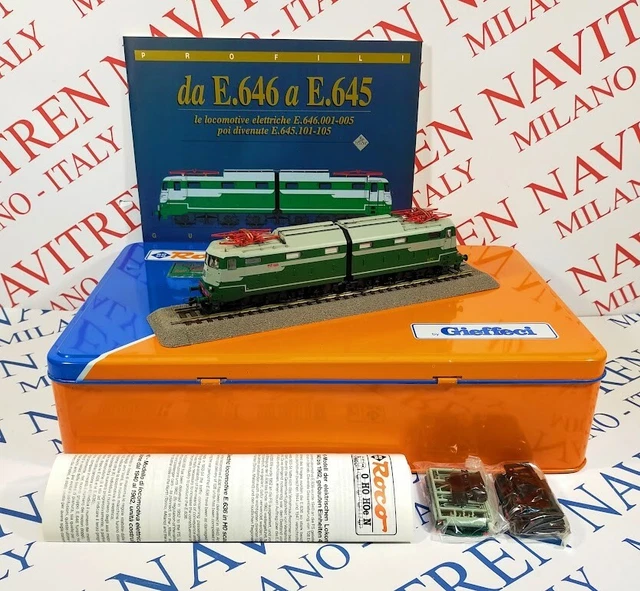 ROCO 43610 SCALA H0 1/87 - LOCOMOTORE ELETTRICO E 646.005 PROTOTIPO FS ...