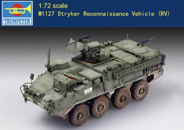 TRUMPETER 07422 1/72 M1127 Stryker Reconnaissance Vehicle (RV) Model ...