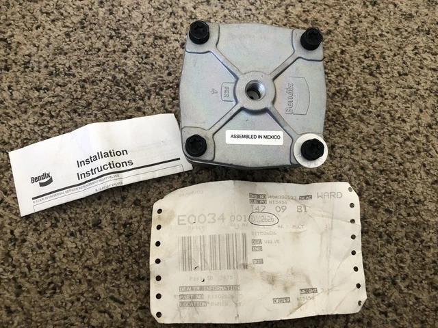 INTERNATIONAL/NAVISTAR BENDIX BX102626 Air Brake Relay Valve Missing ...