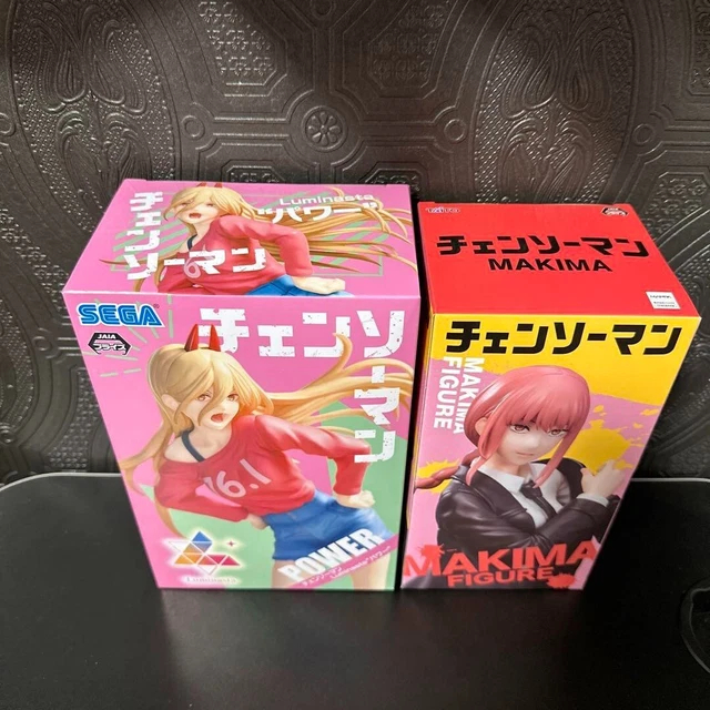 CHAINSAW MAN MAKIMA Power Figure TAITO SEGA Prize set of 2 Luminasta £ ...