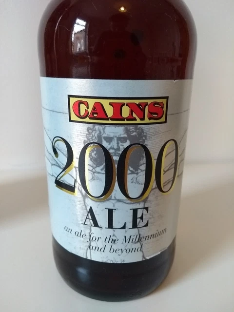 CAINS BREWERY 2000 Millennium Ale Original Tube and Beer Bottle ...