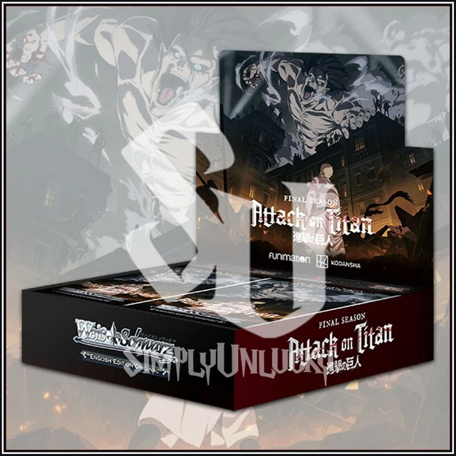 WEISS SCHWARZ TCG: ATTACK ON TITAN FINAL SEASON BOOSTER BOX Fast Free ... WEISS SCHWARZ TCG: ATTACK ON TITAN FINAL SEASON BOOSTER BOX Fast Free ...