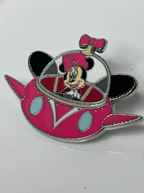 DISNEY MINNIE MOUSE Flying Pink UFO Spaceship HKDL WDW Parks Pin ...