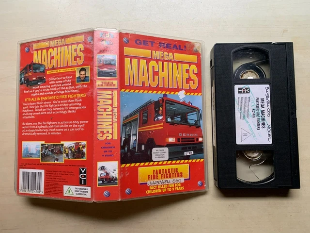 MEGA MACHINES - Fantastic Fire Fighters - Vhs Video £9.99 - PicClick UK