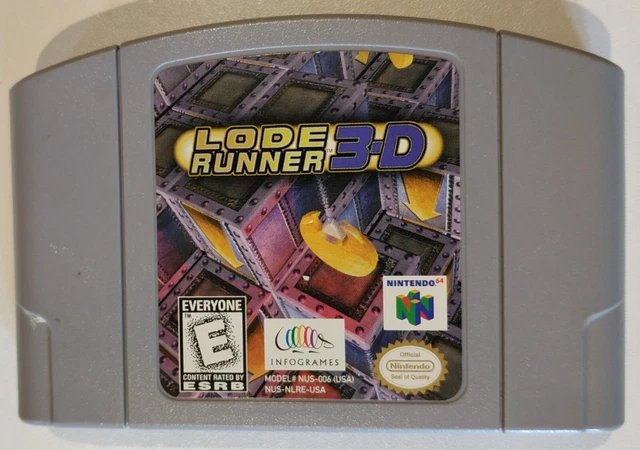 JEU NINTENDO 64 NTSC (US) : Lode Runner 3-D (N64) EUR 12,00 - PicClick FR