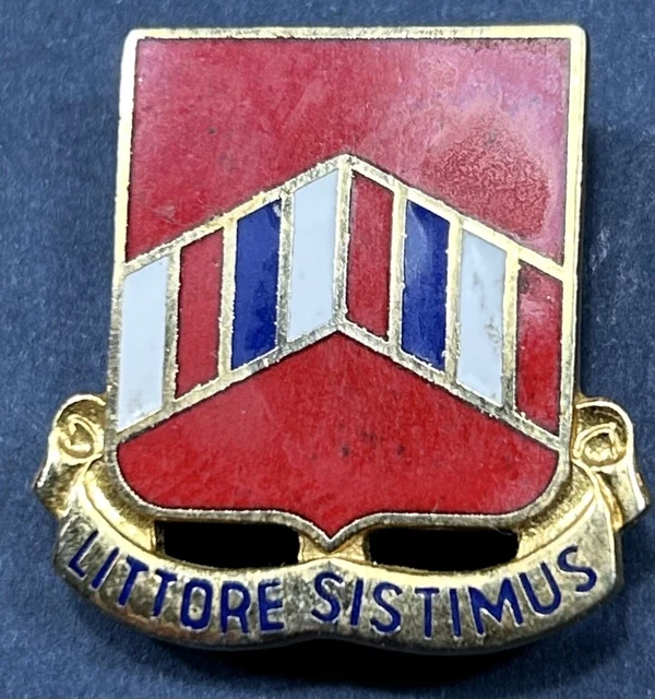 AUTHENTIC WWII US Army 15th Coast Artillery Unit DI DUI Crest Insignia ...