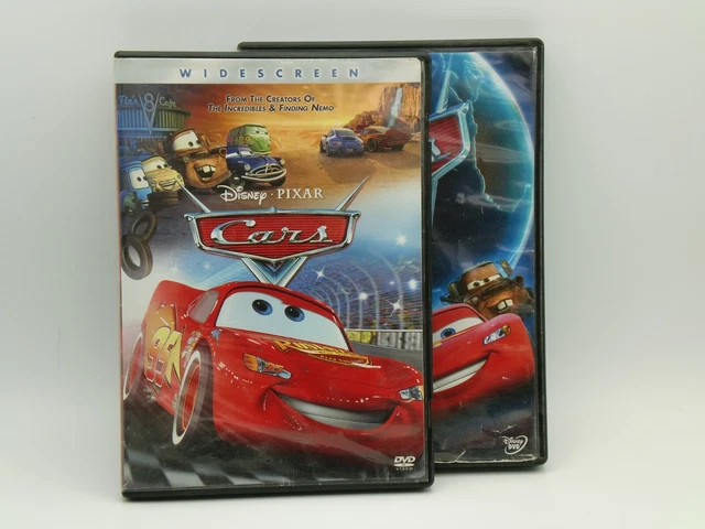DISNEY PIXAR CARS DVD Lot: Cars 1 & Cars 2 lot - Good Used Condition ...