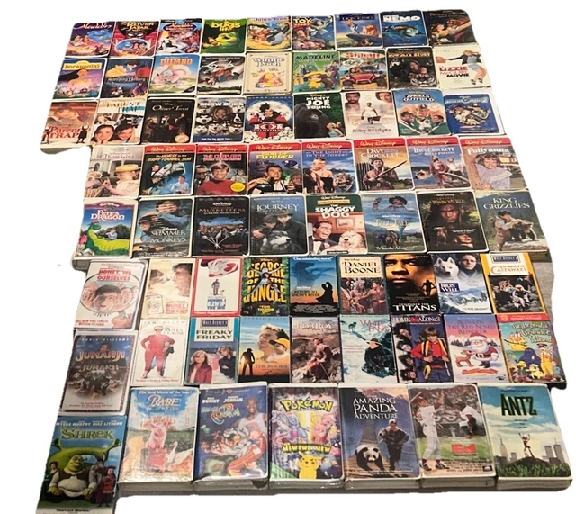 VHS 68 DISNEY Movies Tapes Huge lot - Black Diamond Masterpiece Film ...
