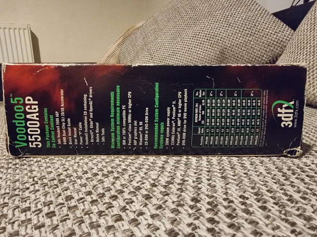 3DFX VOODOO 5 5500 AGP Graphics Card BOXED, Dual VSA-100, NOS £550.00 ...