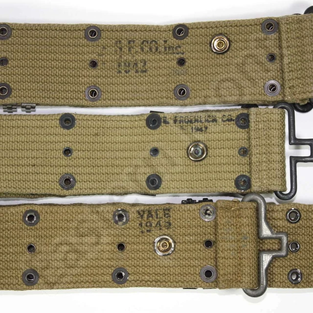 ORIGINAL WW2 USMC US Army M1936 utility belt Marked and dated £37.25 ...