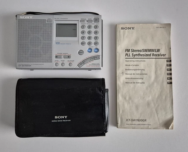 SONY ICF-SW7600GR PORTABLE FM/SW/MW/LW PLL Synthesized World Radio Receiver £119.99 - PicClick UK